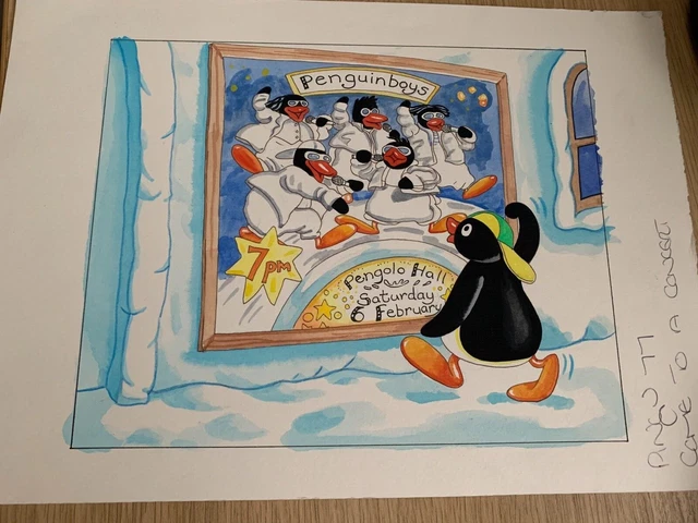 ORIGINAL ARTWORK FOR The Pingu Magazine iss 77. Come to a Concert £129. ...