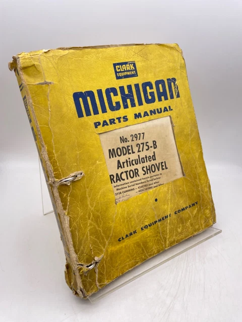 CLARK MICHIGAN / Wheel Loader / Model 275-B / Spare Parts List / Parts ...