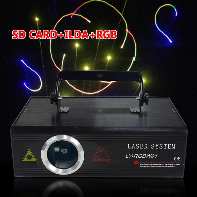500MW DMX512 RGB Animation Laser Projector Light ILDA DJ Party Stage ...