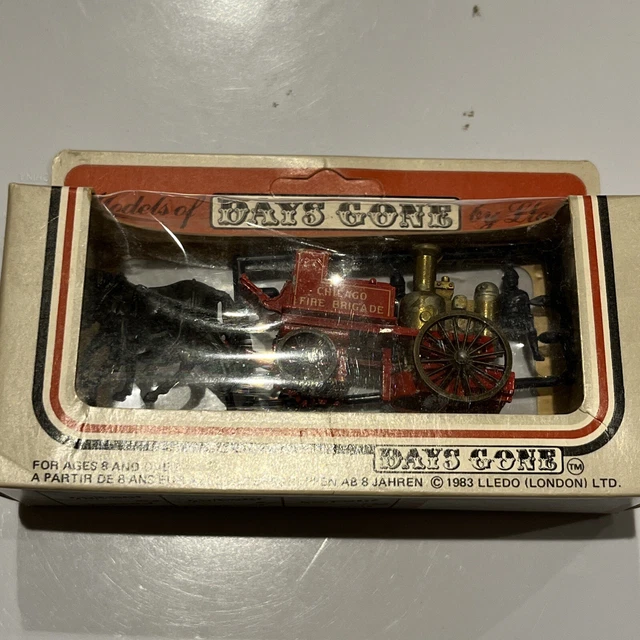 LLEDO DAYS GONE Shand Mason Horse Drawn Fire Engine Chicago FB die-cast ...