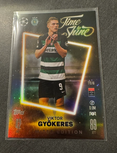 TOPPS MATCH ATTAX 2024/2025 Viktor Gyokeres Limited Time To Shine Sporting Clube £1.49 - PicClick UK