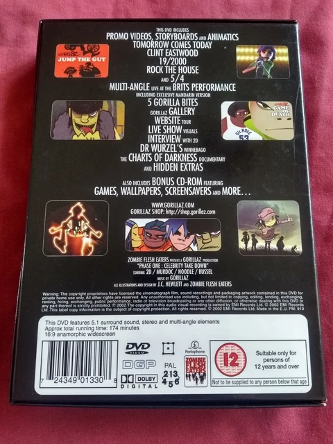 GORILLAZ PHASE ONE: Celebrity Take Down DVD + CD-ROM Special Edition ...