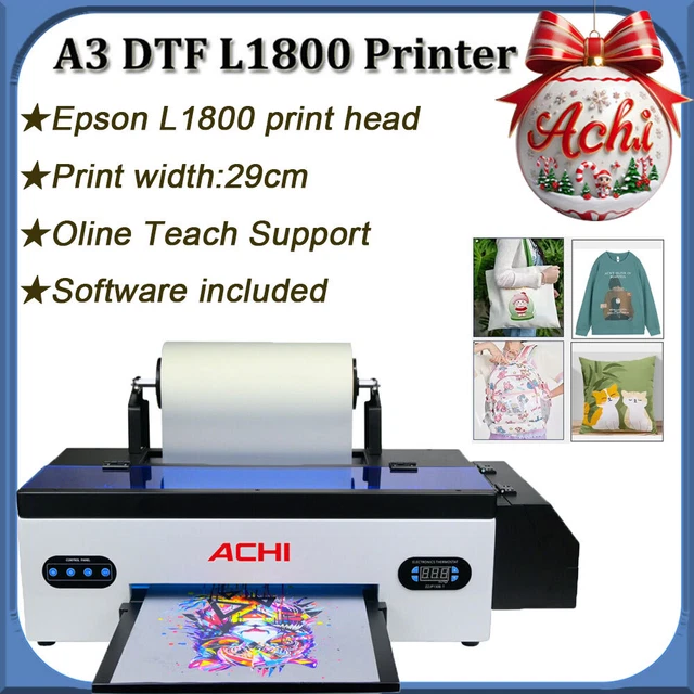 DTF A3 EPSON L1800 Printer Direct to Film Tshirt Flatbed Heat Transfer ...