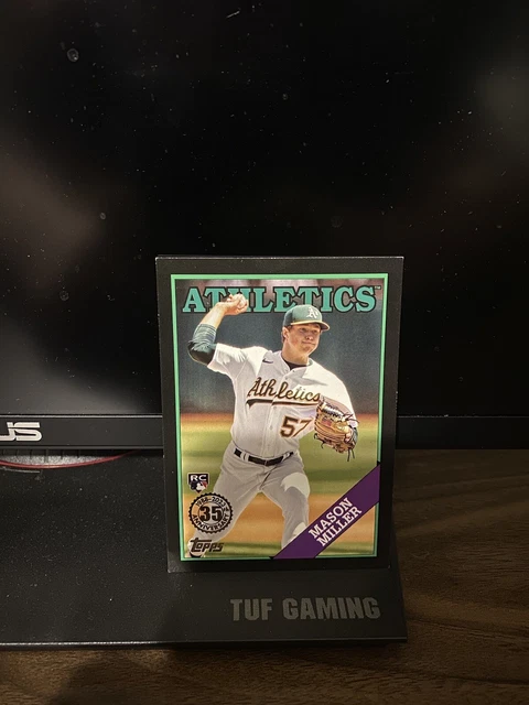 2023 TOPPS UPDATE Mason Miller RC Rookie 1988 Topps nero/299 Oakland ...