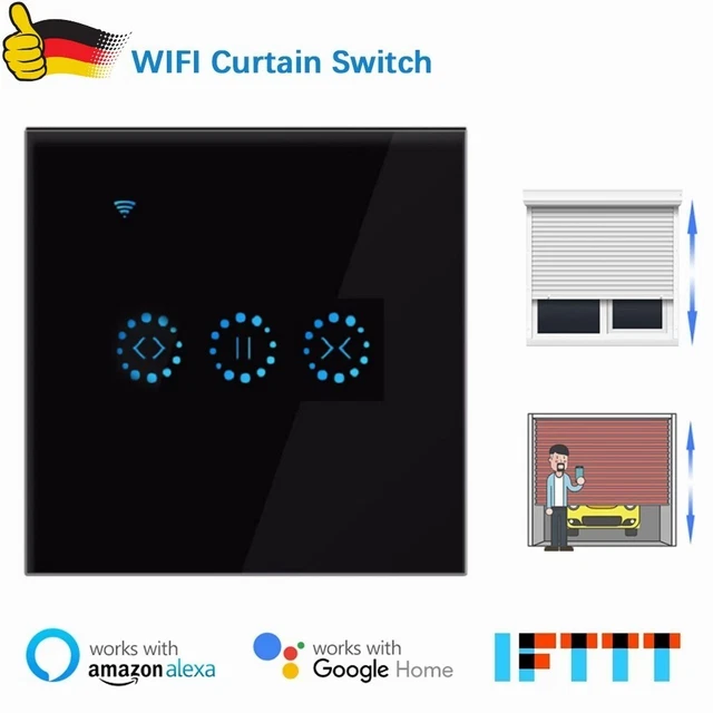 SMART WIFI ALEXA roller shutter timer touch switch for roller shutters ...