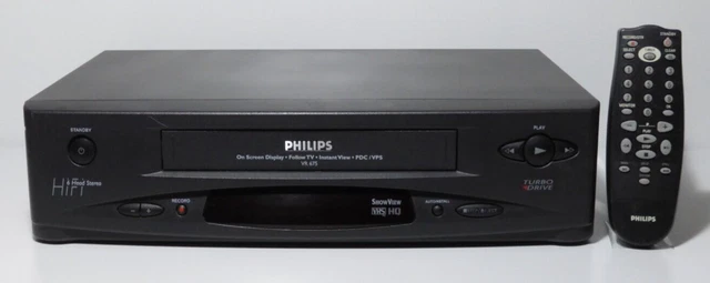 GEPRÜFTER VHS PHILIPS 6 head HiFi SP/LP Videorecorder+Zubehör /1 Jahr ...