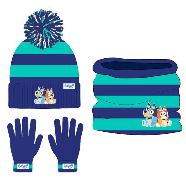 376818 BLUEY SNOOD hat gloves set EUR 27,99 - PicClick FR