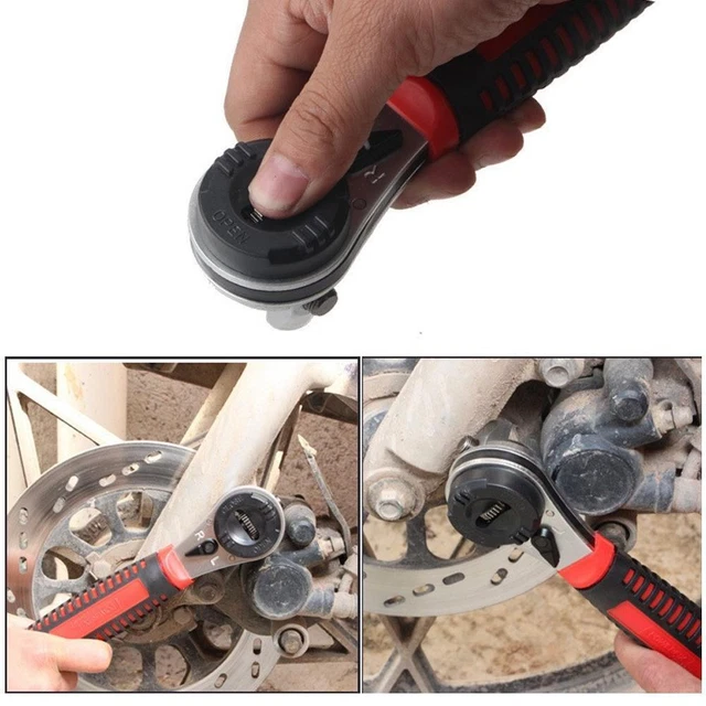 ADJUSTABLE RATCHET WRENCH Universal Socket Quick-Release Tool Spanner ...