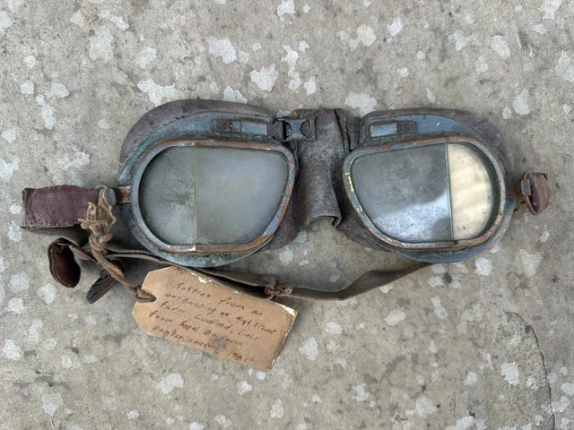 WW2 RAF MK Viii Goggles From 1945 Crash .Ludford Magna Airfield. £78.06 ...