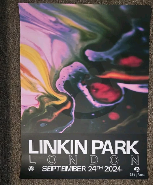 LINKIN PARK POSTER From Zero World Tour 2024 The O2 London Rare ...