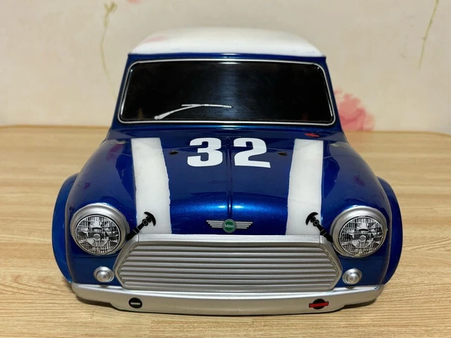 1/8 TAMIYA ROVER Mini Cooper Metallic Blue Race Car Radio-Controlled ...