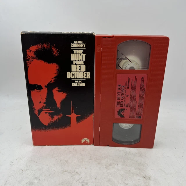 THE HUNT FOR Red October (VHS, 1990) Paramount Rare Red Tape Sean ...