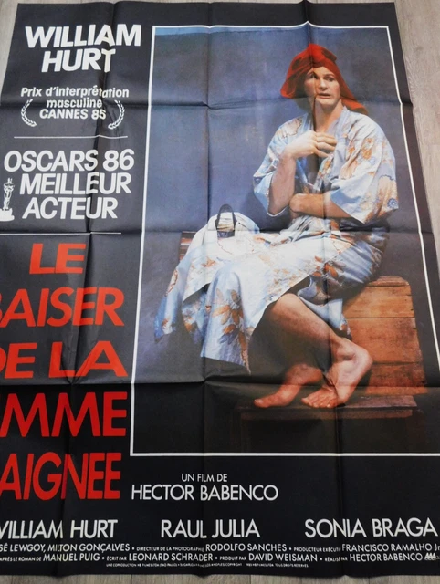 LE BAISER DE la Femme Araignee Affiche Poster 120x160cm 47"63 1985 William Hurt EUR 30,00 ...
