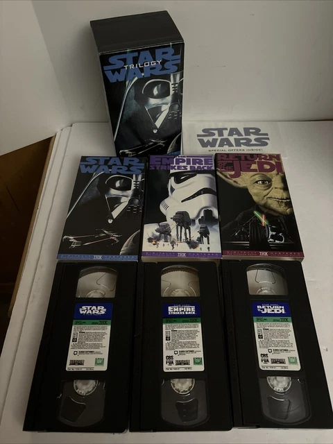STAR WARS TRILOGY VHS 1995 Remastered THX Edition, Boxed Set £9.56 ...