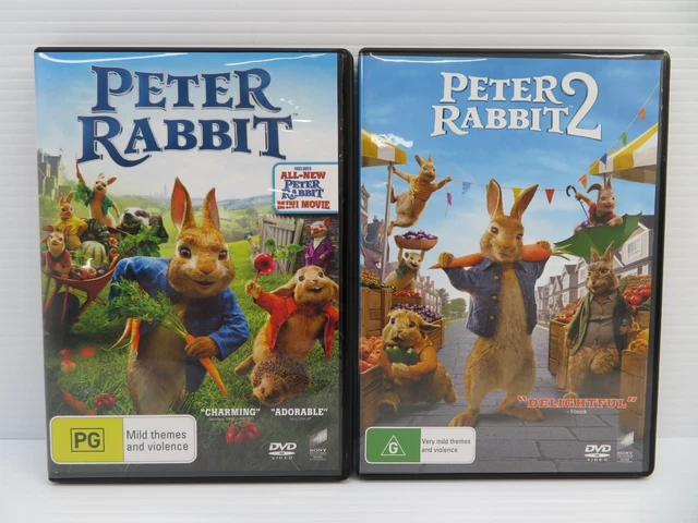 PETER RABBIT & Peter Rabbit 2 Movie Set - DVD - Region 4 - Fast Postage ...