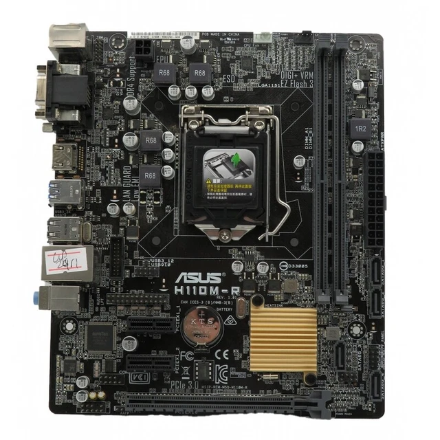 ASUS H110M-R MOTHERBOARD Intel 6th/7th Gen LGA1151 DDR4 Micro-ATX i/o shield EUR 51,05 - PicClick FR