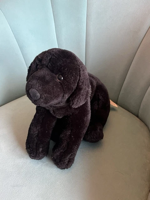 VINTAGE TOYS R Us Animal Alley Choclate Black Labrador Puppy Dog Soft ...