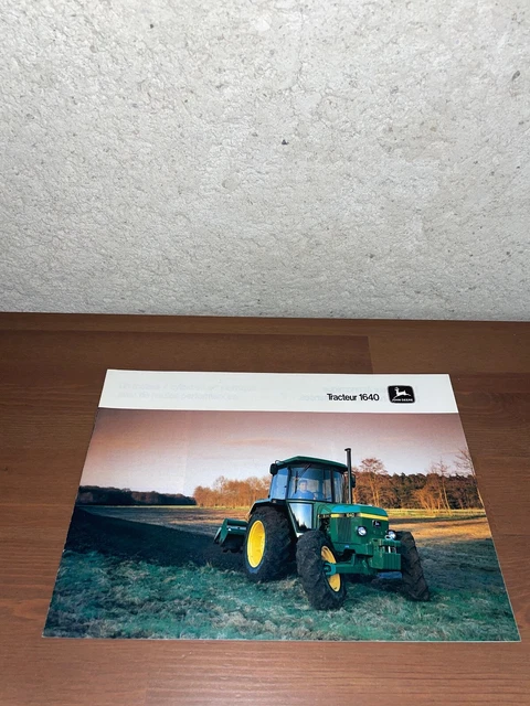 BROCHURE PROSPEKT PROSPECTUS TRACTEUR JOHN DEERE 1640 tractor-traktor-fendt-ih EUR 5,99 ...