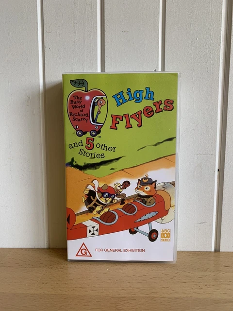 THE BUSY WORLD Of Richard Scarry - High Flyers VHS Movie Video Cassette ...