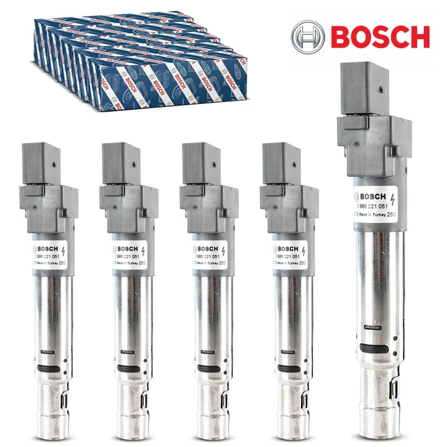 BOSCH 0986221051 BOBINE D'Allumage 5x pour Audi A3 Tt Porsche Seat ...