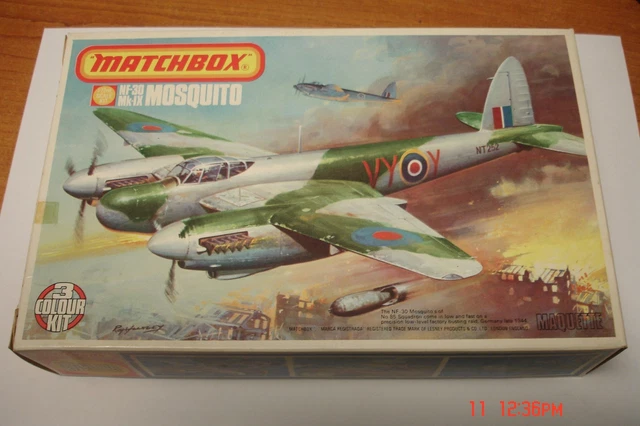 MATCHBOX MODEL KIT Mosquito Nf-30 Mk-Ix 1:72 Scale (Pk-116) Fully Boxed ...