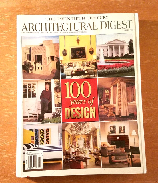 ARCHITECTURAL DIGEST MAGAZINE: 100 Years Of Design April 1999 £20.00 ...