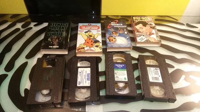 VHS TAPES CLASSIC Videos Red Dwarf Ninja Turtles Flintstones Pee Wee ...
