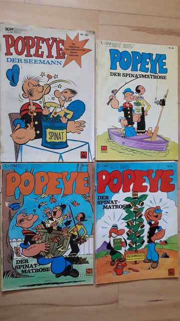 POPEYE NR.30, 58, 64, 66 - Konvolut 4 Comichefte MOEWIG E.C. Segar EUR ...
