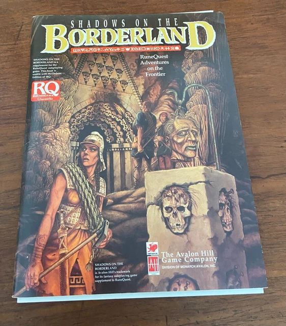 RQ SHADOWS ON The Borderland Rune Quest Runequest Ah Avalon Hill Rpg Sb ...