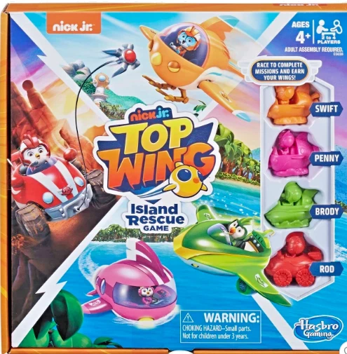 NICK JR. TOP Wing Island Rescue Board Game Ages 4+Gaming Kids Brand New ...