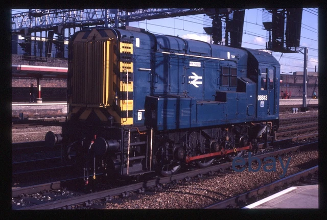 ORIGINAL 35MM SLIDE - Class 08 shunter - 08843 at Crewe / 10.88 £3.79 ...