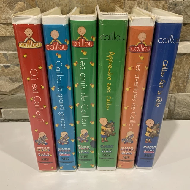 CAILLOU VHS 6-SET French CINAR Sony Wonder Kids Cartoons $22.49 ...