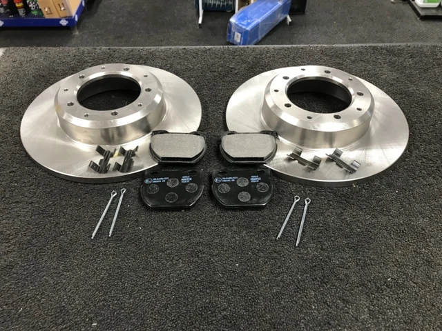 LAND ROVER DEFENDER 90 110 TDCi PUMA REAR BRAKE DISCS BRAKE PADS ...