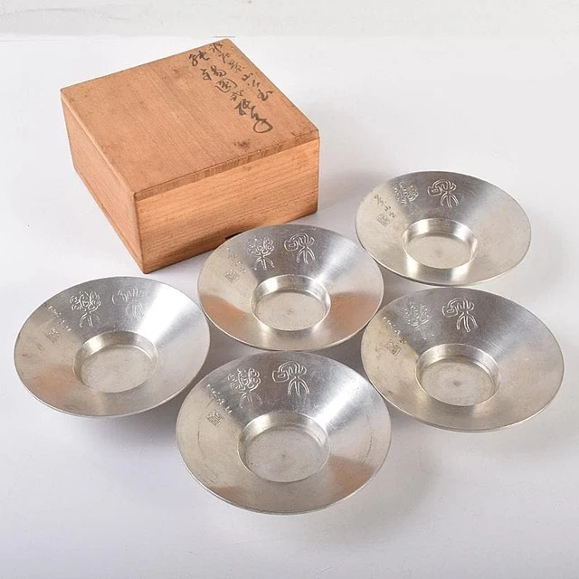 SENCHA UTENSILS HEIAN Eiseido Junsuzuen 5 Tea Trays Total Weight 20.74 ...