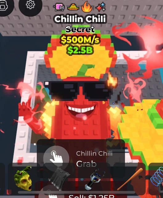 STEAL A BRAINROT Chillin Chilli 500 Million Per Second £35.00 - PicClick UK