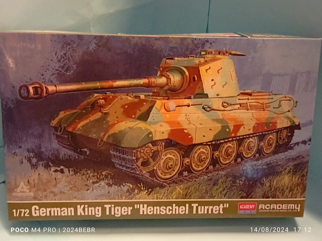 GERMAN WW2 TANK King Tiger Henschel Model Plastic Kit No. 1/72 cod ...