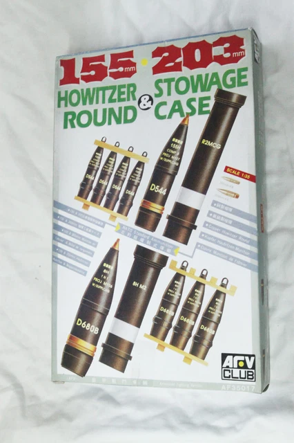 1:35 MODELLBAUSATZ AFV Club 35017 155/203mm HOWITZER ROUND and STOWAGE ...