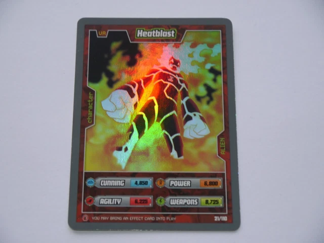 BEN 10 ALIEN Adventures Collectable Card HEATBLAST Card 21/110 Trading ...