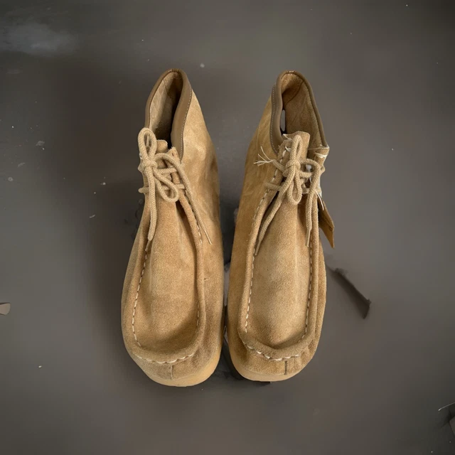 OAK HARBOR MEN'S Brown Suede Leather CREPE Desert Boots Chukka Shoes US ...