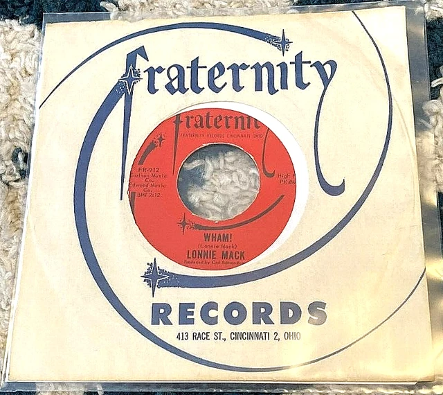 LONNIE MACK: WHAM!/SUZIE-Q 45 Fraternity R&B rocker w/company sleeve ...