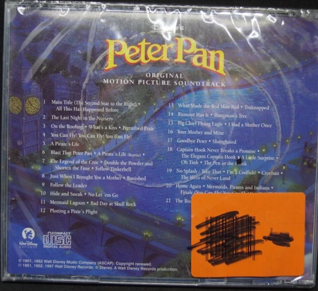 SOUNDTRACK - PETER Pan [Original ] [Bonus Tracks] (Original /Film Score ...