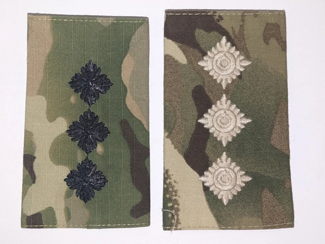 BRITISH ARMY MTP Captain CAPT Rank Slides Insignia Epaulettes X2 £3.00 ...