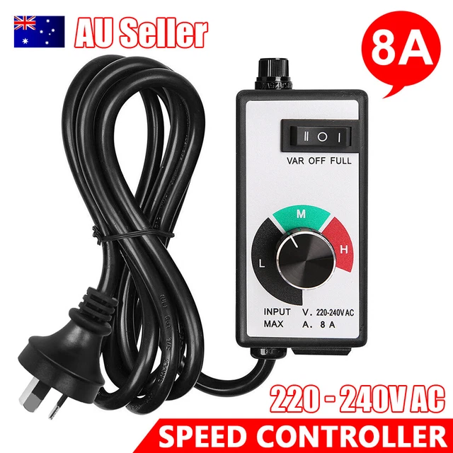 VARIABLE ROUTER FAN Speed Controller Motor Rheostat Control 8A Cord AC ...
