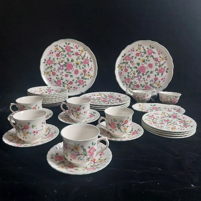JAMES KENT VINTAGE Old Foley Chinese Rose Dinnerware Tea Set £3.50 ...