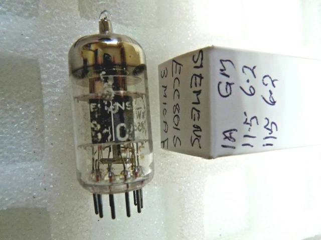 ECC801S SIEMENS GERMANY 3 Mica F New Old Stock Tube Valve 1PC M17D EUR 49,61 - PicClick DE