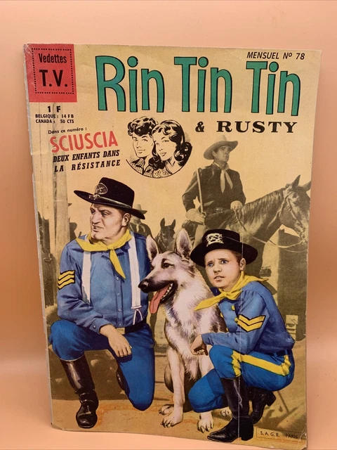 RIN TIN TIN Rusty RUSTY French FRENCH Comics 1st 1966 FUMETTO CENISIO ...