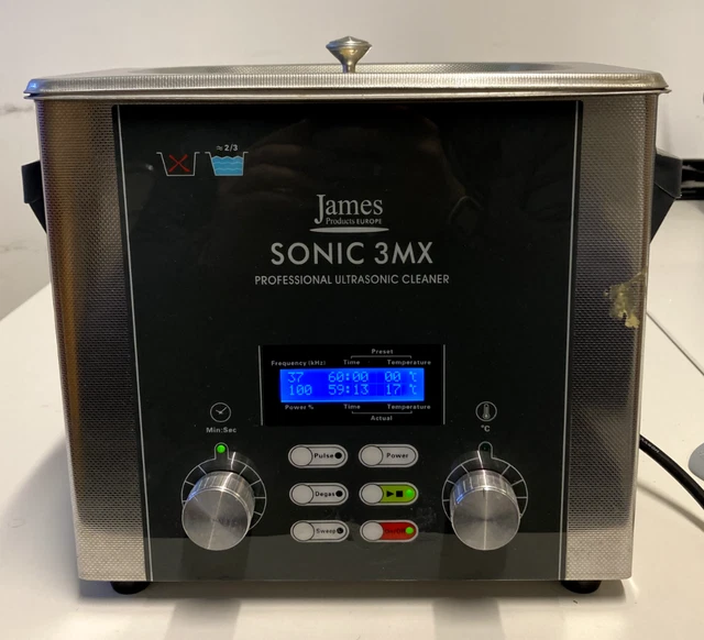 JAMES SONIC 3MX Professional Ultrasonic Cleaner, 3 litre, 160W, 37kHz ...