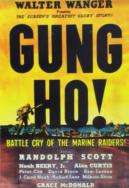 GUNG HO! (DVD) Randolph Scott Alan Curtis Noah Beery Jr. J. Carrol ...