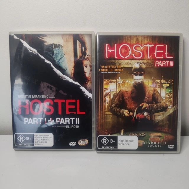 HOSTEL COMPLETE TRILOGY DVD Parts 1 2 3 Horror Movie Collection 4 Discs ...