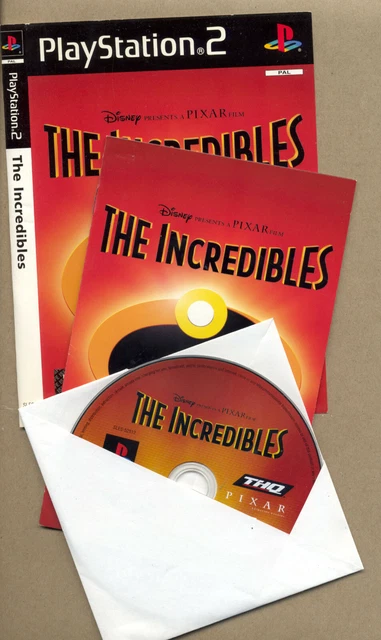 THE INCREDIBLES DISNEY Pixar for SONY PLAYSTATION 2 PS2 Disc art ...